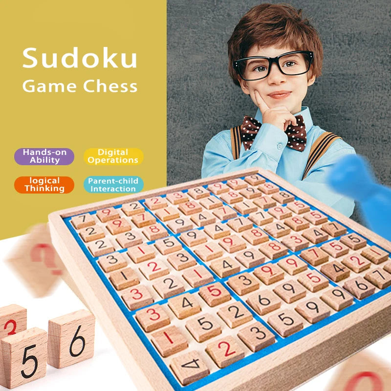 Sudoku Crosswords Montessori Wooden Educational Digits Inference logic